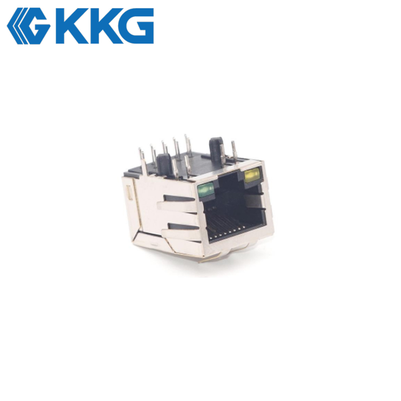 Shielded Ethernet Modular Jack with LED Indicators | RJ45-99TA KKG